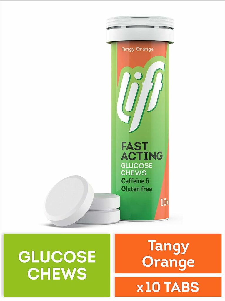 Lift ::: Glucoza cu actiune rapida | 10 TABLETE Masticabile Portocala ...